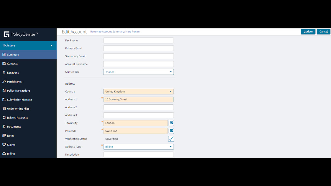 Smarty International Address Verification for PolicyCenter