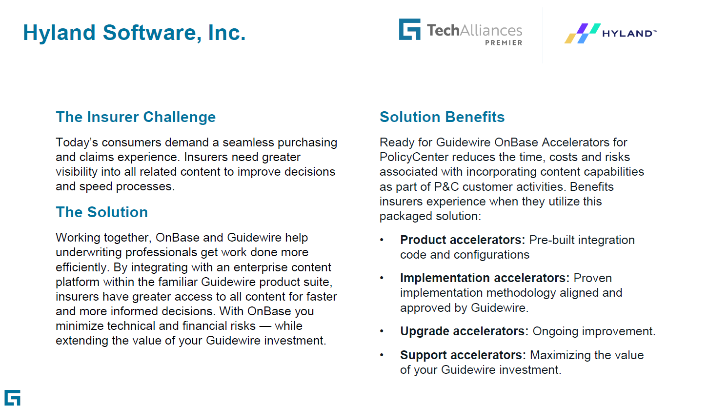 Hyland OnBase Accelerator for PolicyCenter 10